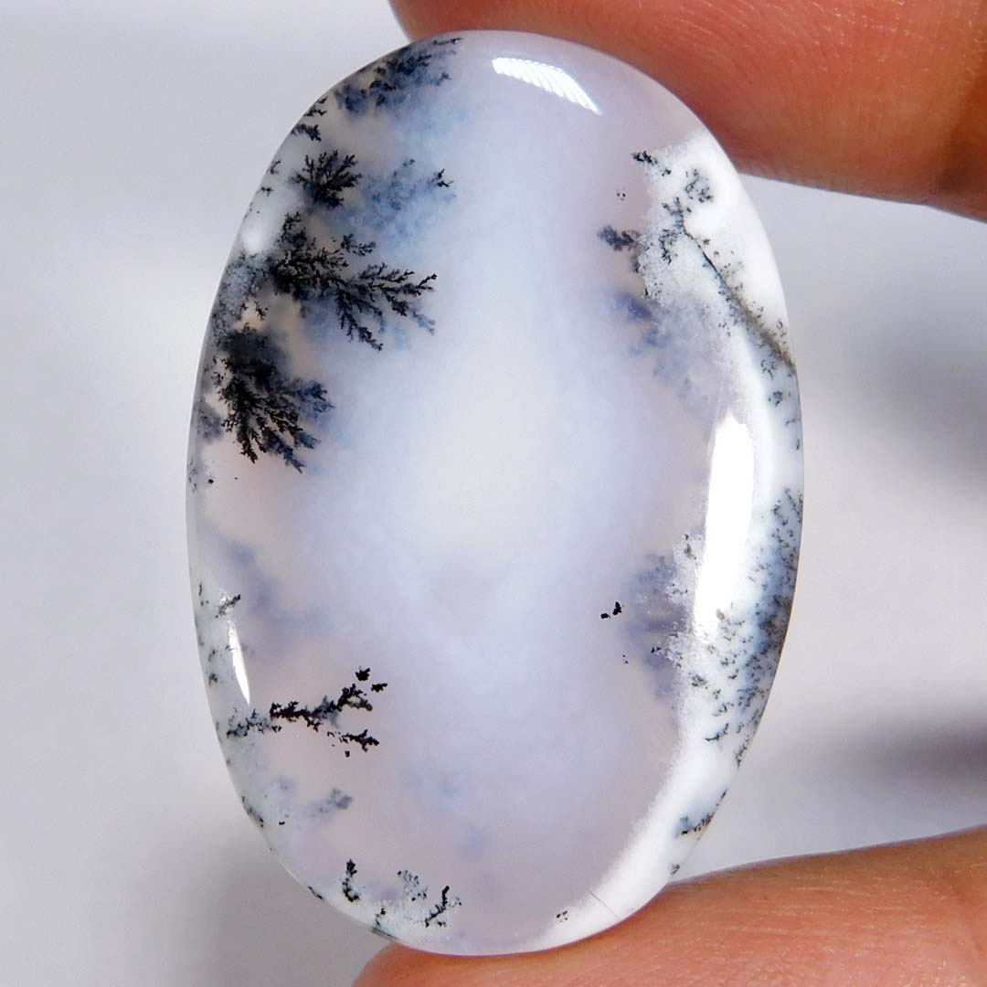 Natural Gorgeous Dendrite Opal Oval Cabochon 38.00Cts. Reiki Healing ...