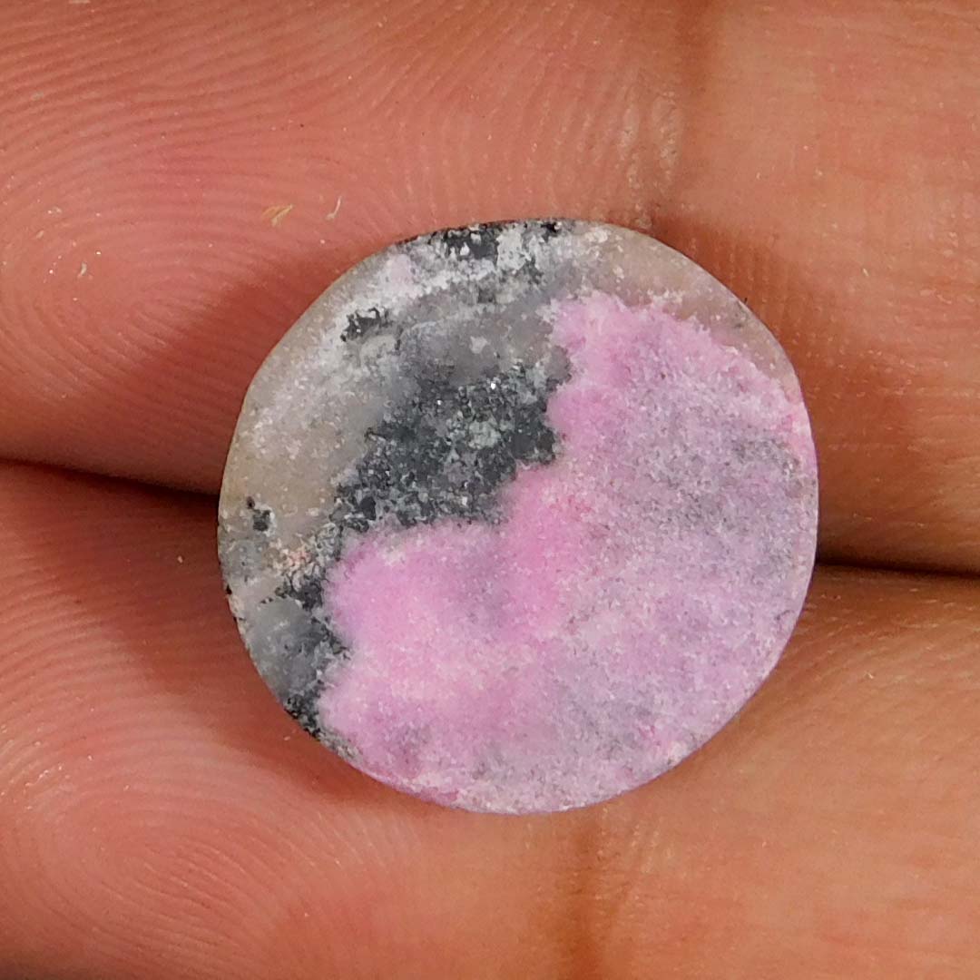 Natural Pink Cobalt Calcite Round Cabochon 10.40Cts. Reiki Healing ...
