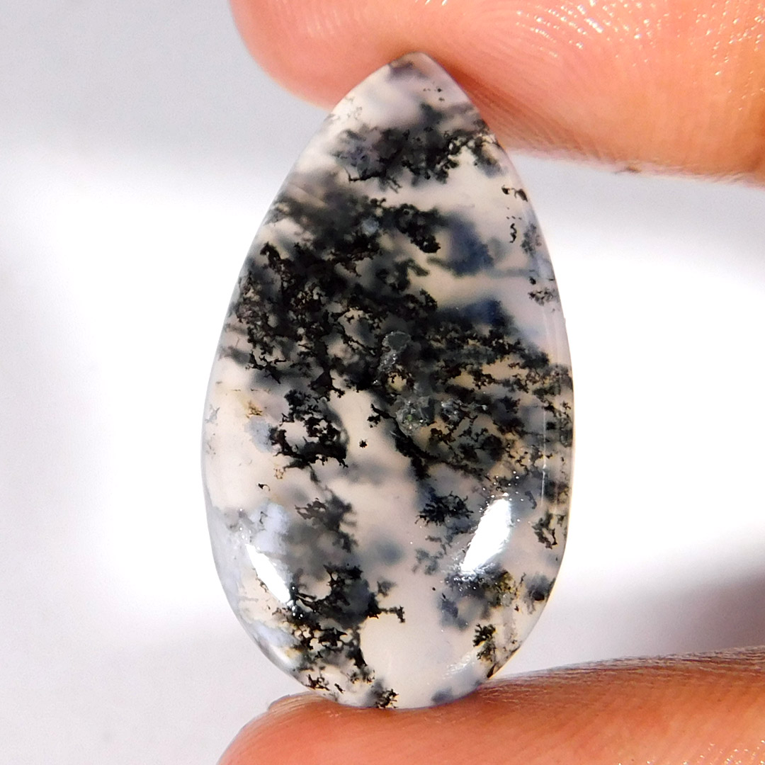 17.85Cts. Pear Cabochon Wholesale Natural Unique Dendritic Opals Loose ...